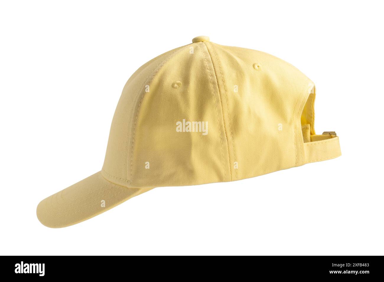 Yellow cap isolated on white background Stock Photo - Alamy