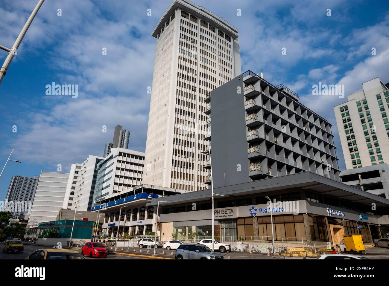 Cityscape of modern Panama City in the banking and financial hub of the ...