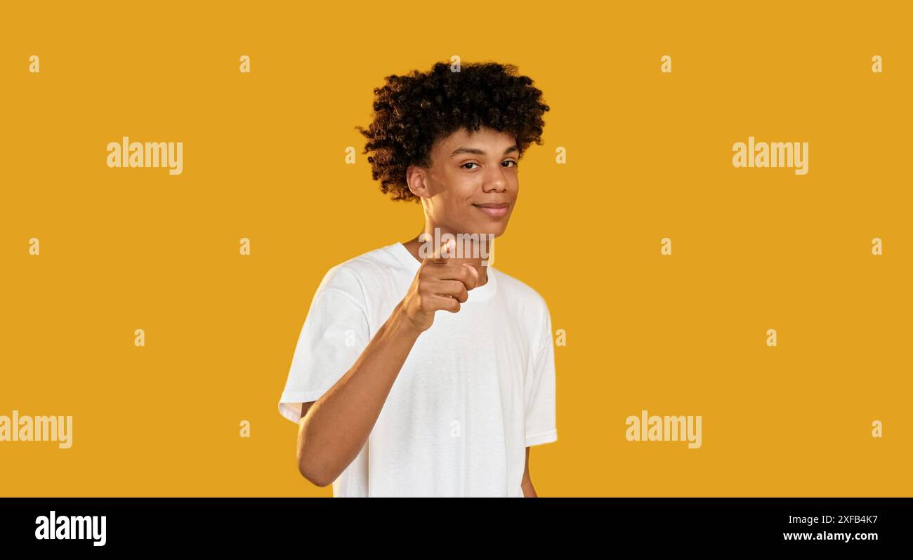 You pointing. Encouraging gesture. Confident smiling guy supporting ...