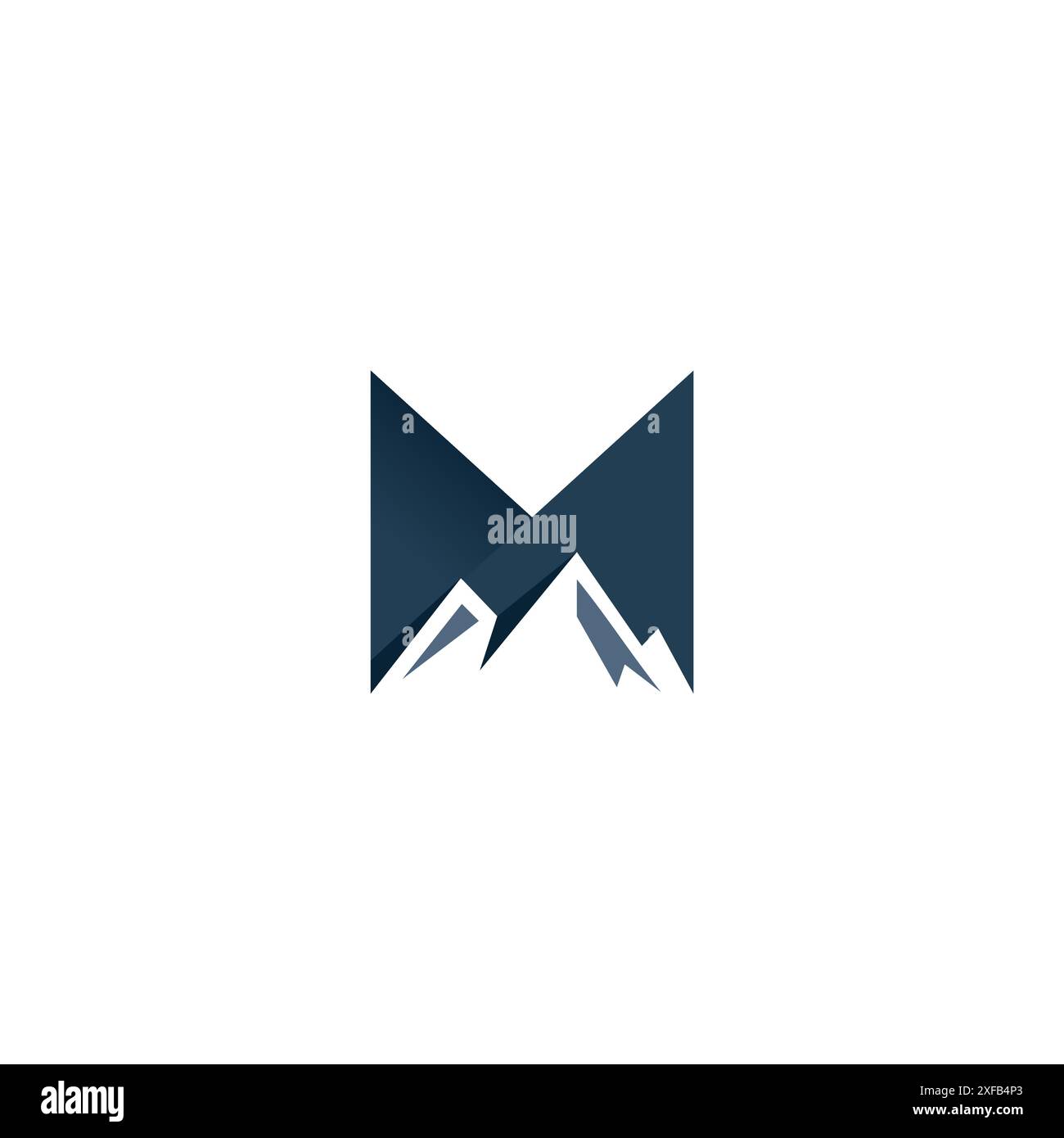 M Mountain Logo Vector Illustration. M Icon Design Stock Vector Image ...