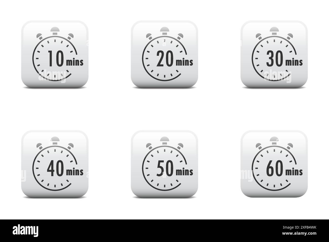 Set of timer. Stopwatch icons. Countdown 10.20,30,40,50,60 minutes ... Set of timer. Stopwatch icons. Countdown 10.20,30,40,50,60 minutes ...