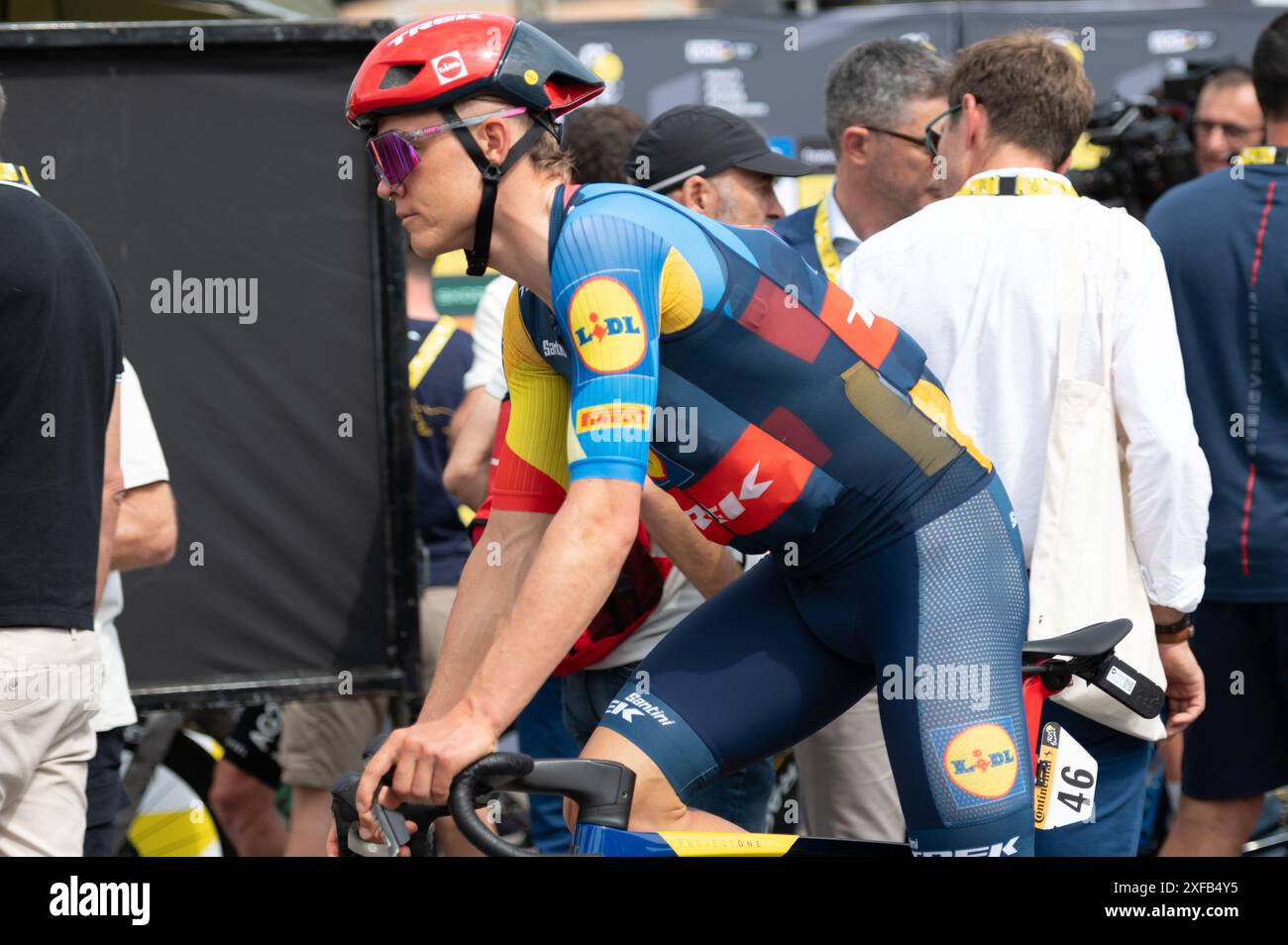 Skujins Toms,Lidl-Trek? during Stage 3 - Start, Tour De France race in ...