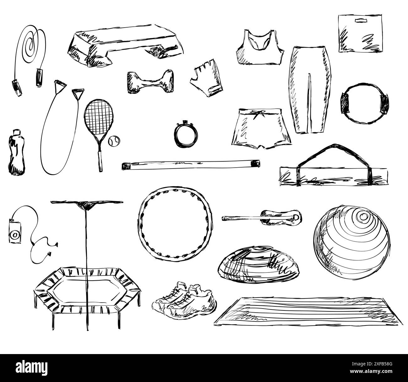 Graphic soccer ball hand drawn Cut Out Stock Images & Pictures - Alamy