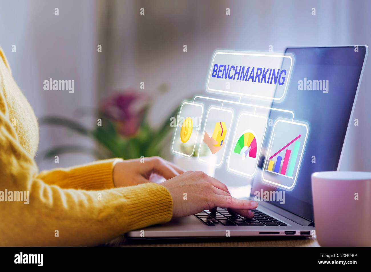 Hands on keyboard digital evaluation hi-res stock photography and ...