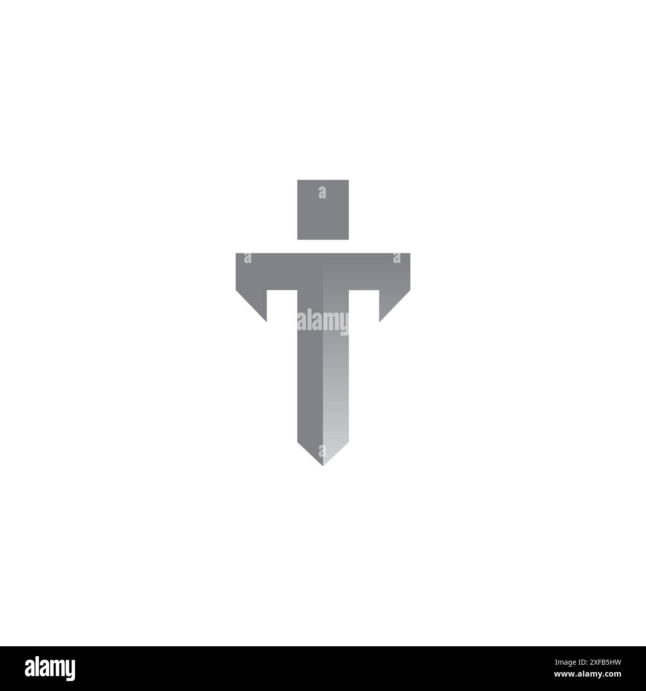 Sword logo template vector Cut Out Stock Images & Pictures - Alamy