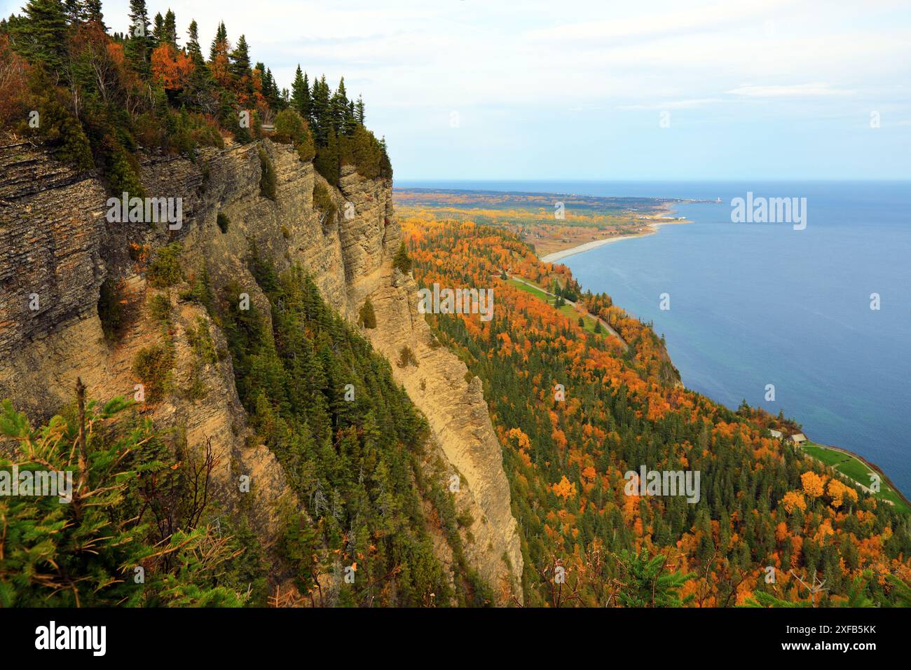 geography / travel, Canada, Quebec, Cap Bon-Ami, view from Mont-Saint ...