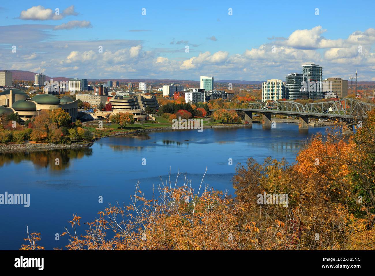 geography / travel, Canada, Ontario, Ottawa, view from Parliament Hill ...