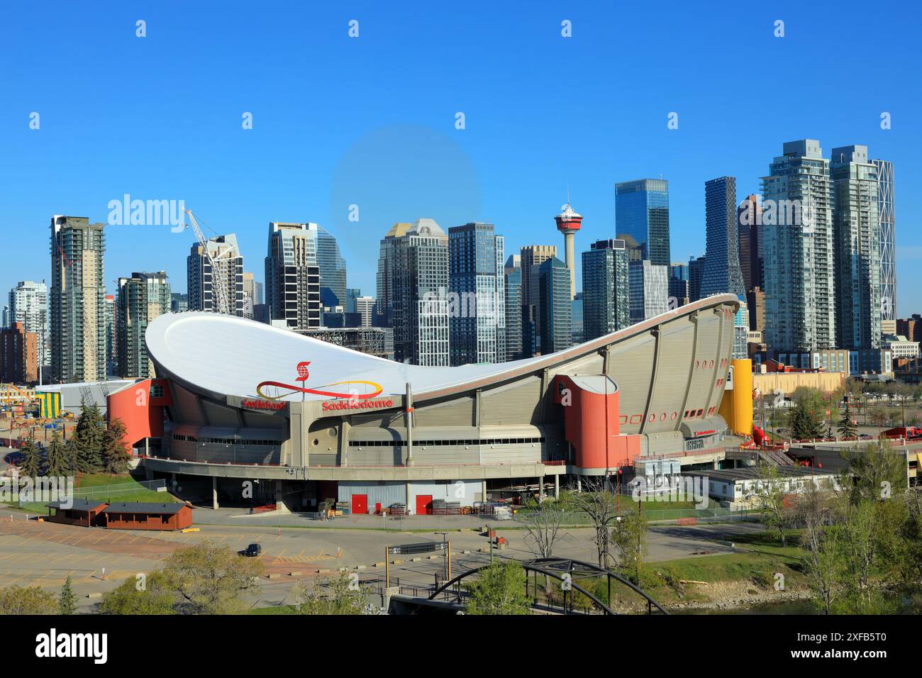 geography / travel, Canada, Alberta, Calgary, Calgary skyline and ...