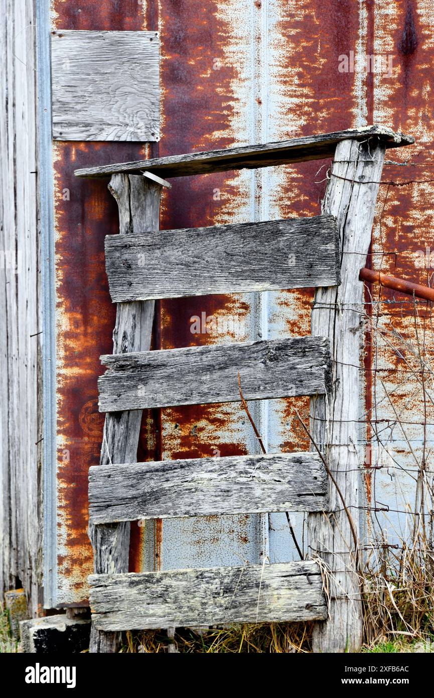 Rustic Farms On Old Ladders