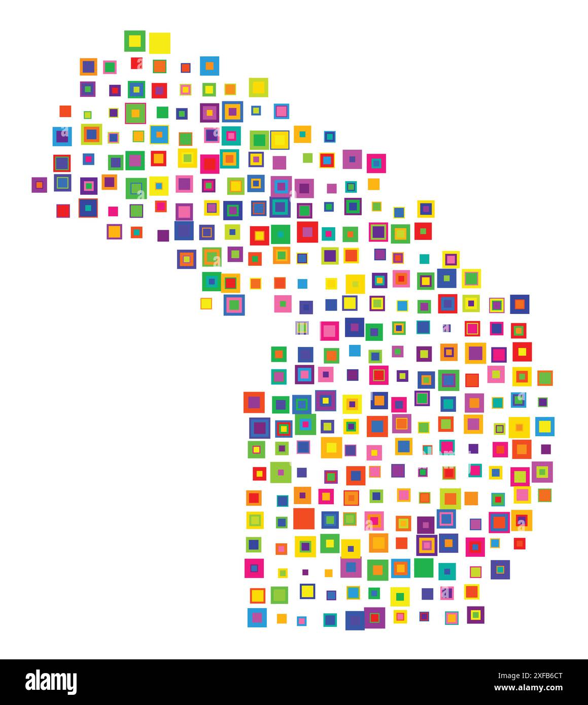 Michigan map vector vectors Cut Out Stock Images & Pictures - Alamy