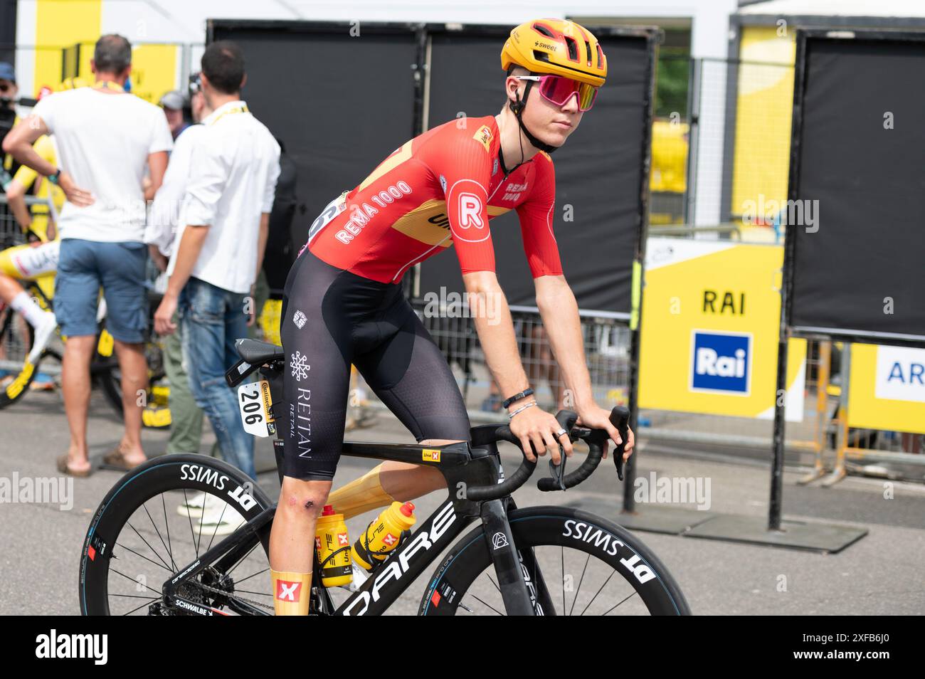 Kulset Johannes, Uno-X Mobility? during Stage 3 - Start, Tour De France race in Piacenza, Italy ...