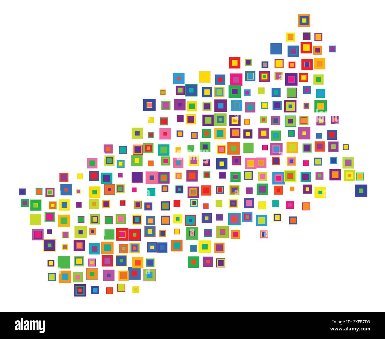 Tver vector outline map Cut Out Stock Images & Pictures - Alamy