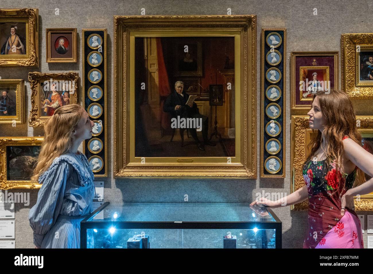 London, UK. 2 July 2024. Staff with (C) 'Portrait of Henry Bone, RA ...