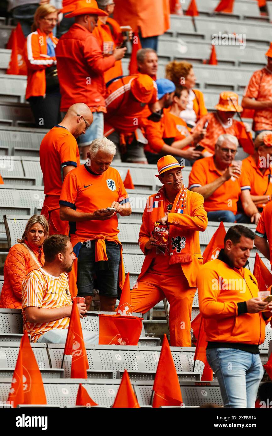 Netherlands fans during UEFA Euro 2024 - Round of 16 - Romania vs ...