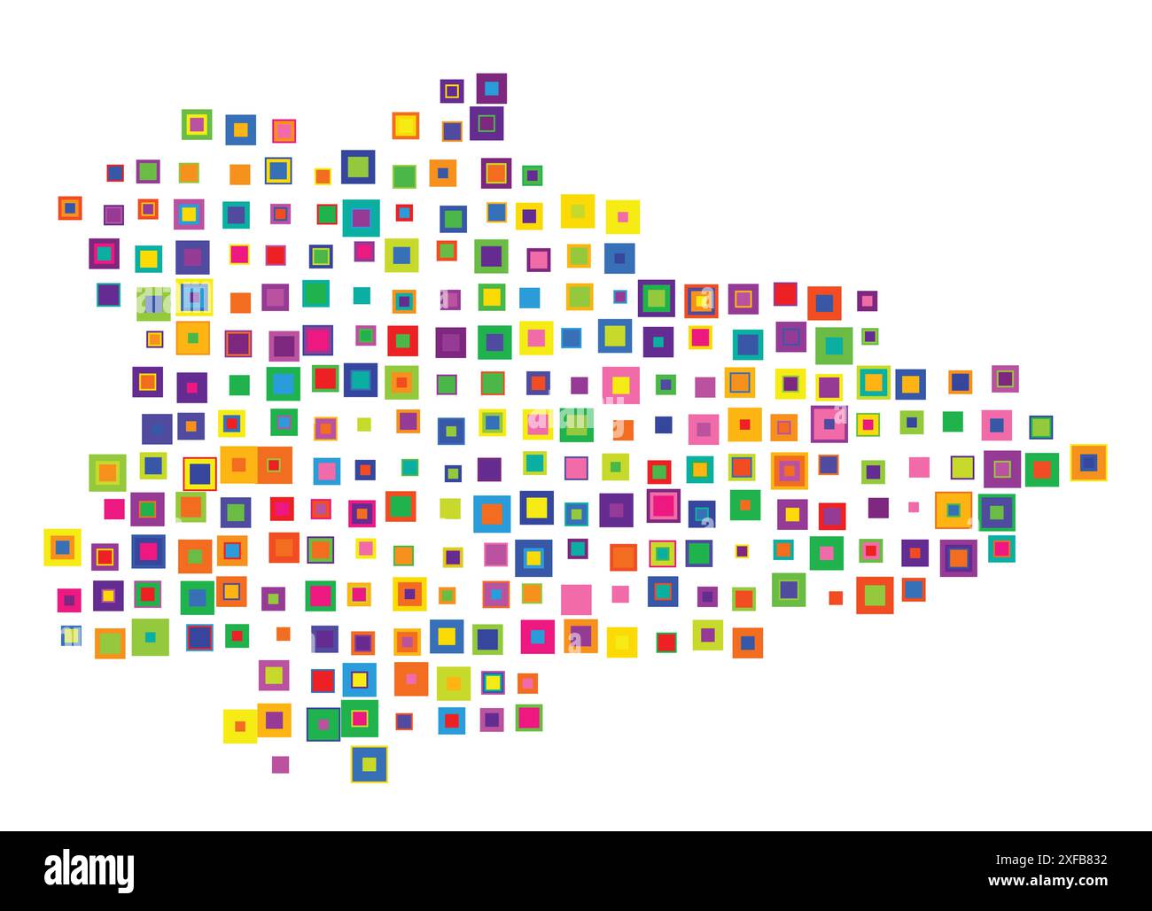 Symbol Map of the Region Kurgan (Russia). Abstract map showing the ...