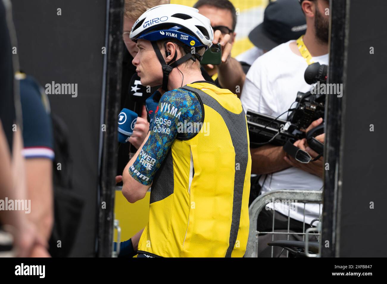 Vingegaard Jonas, Visma - Lease A Bike during Stage 3 - Start, Tour De France race in Piacenza ...