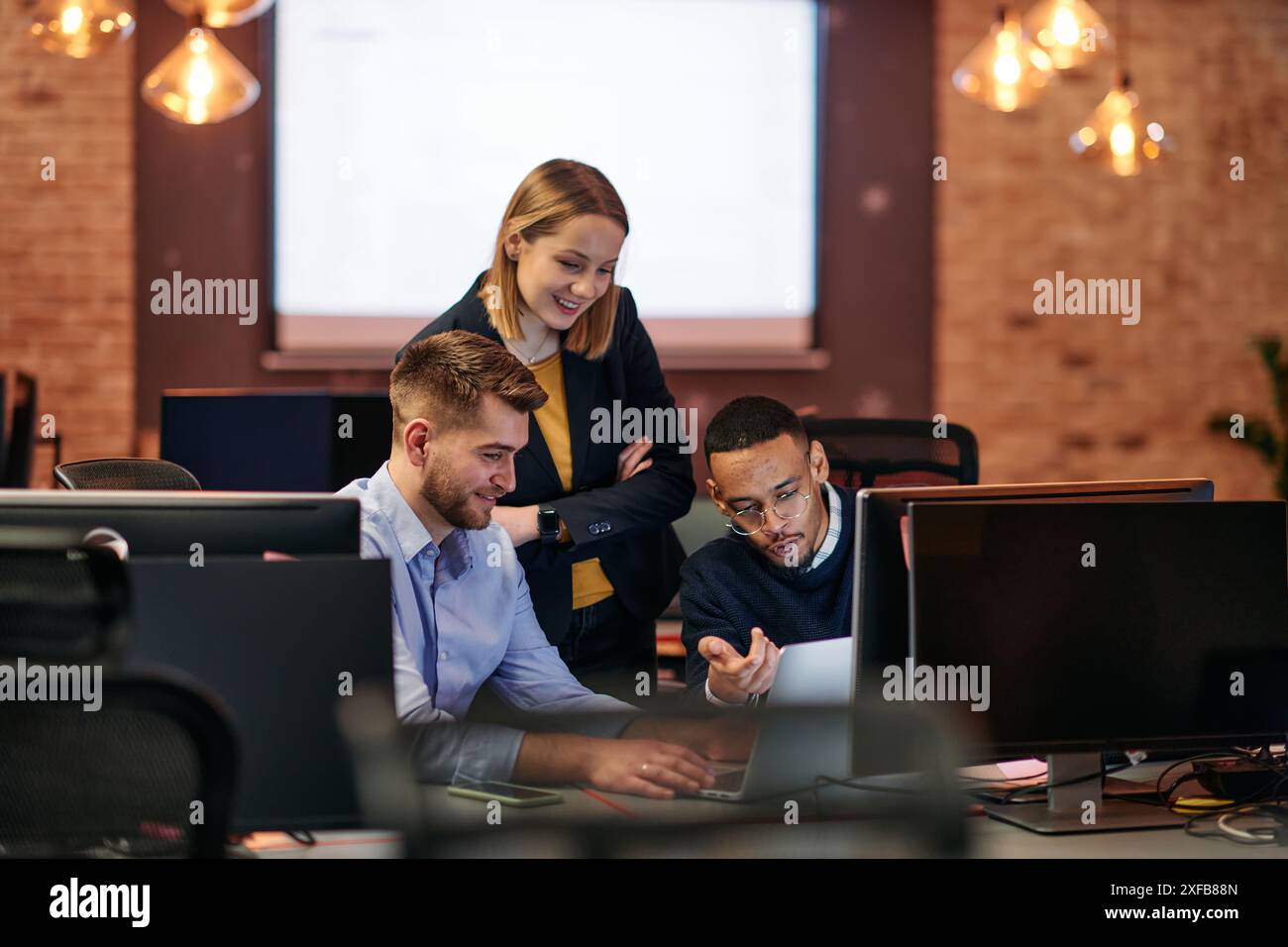 Strategic Business Meeting: Group of Professionals Collaborating in ...