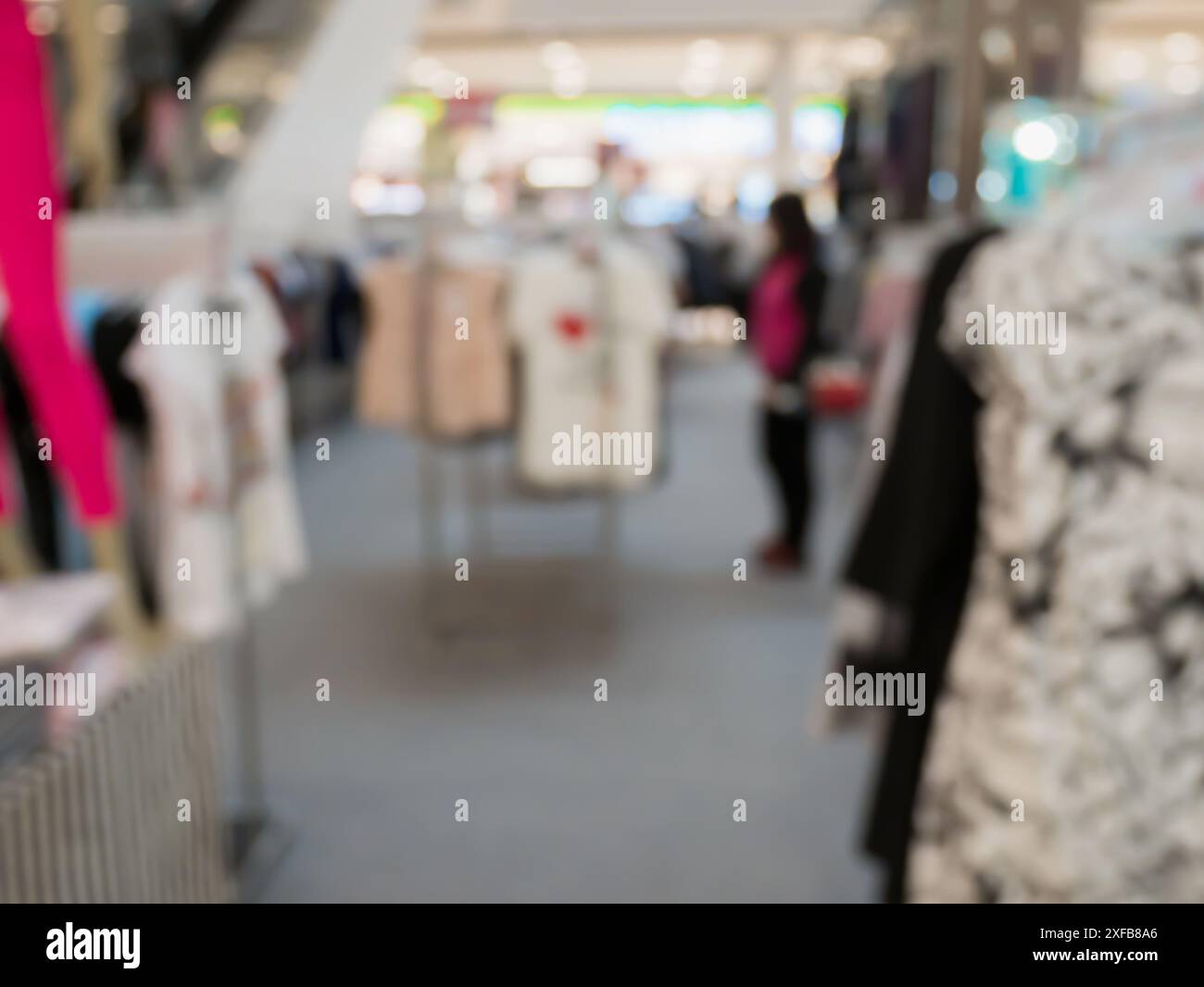 blurred image background with clothing store Stock Photo - Alamy