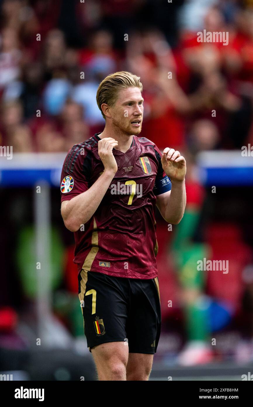 Kevin de Bruyne (Belgien, #07) aergert sich, GER, France (FRA) vs ...