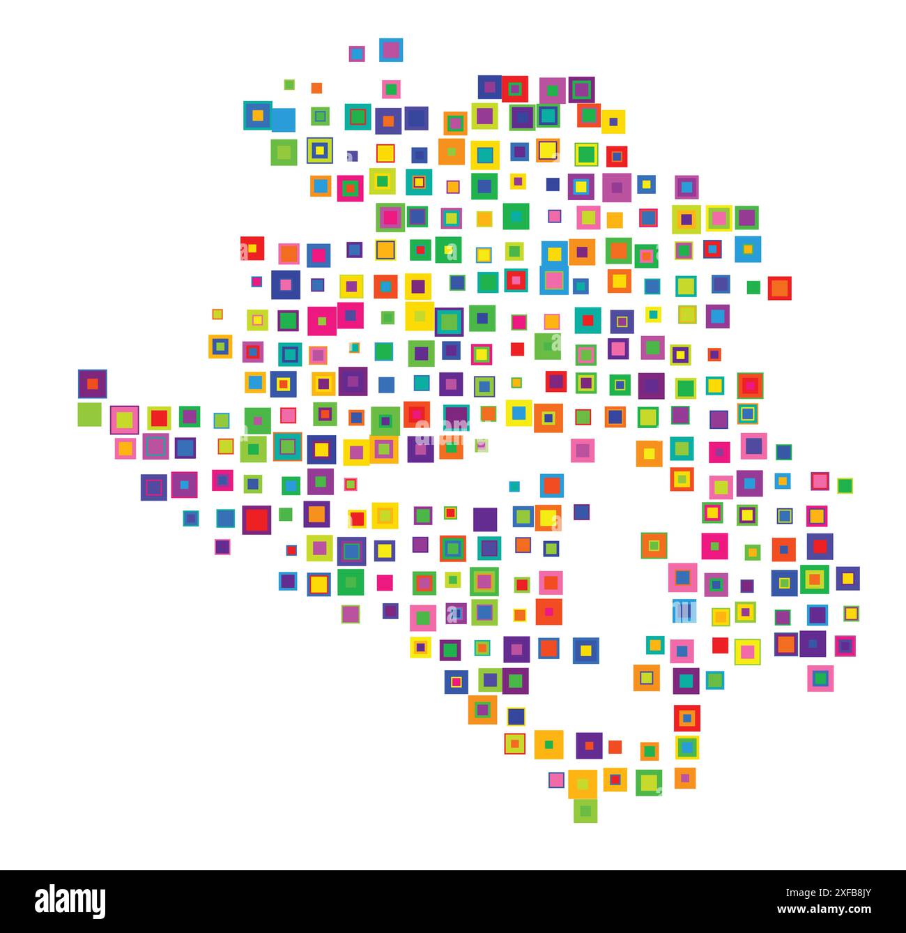 Krasnodar vector outline map Stock Vector Images - Alamy