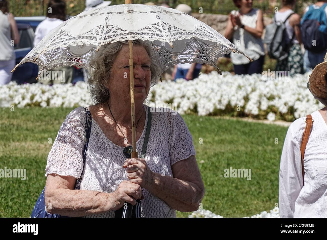 Jerusalem, Israel. 2nd July, 2024. Women wearing white rally for peace ...