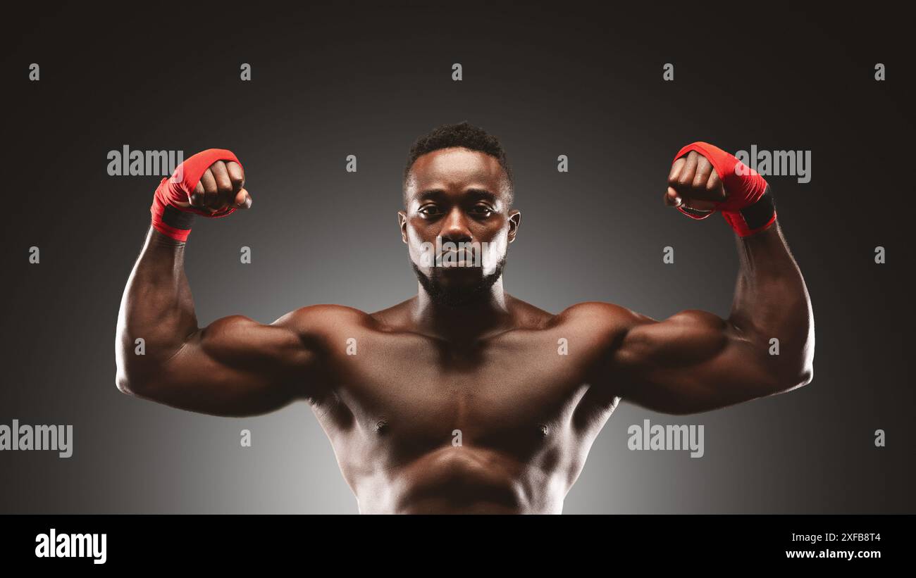 Boxer flexing her muscles hi-res stock photography and images - Alamy