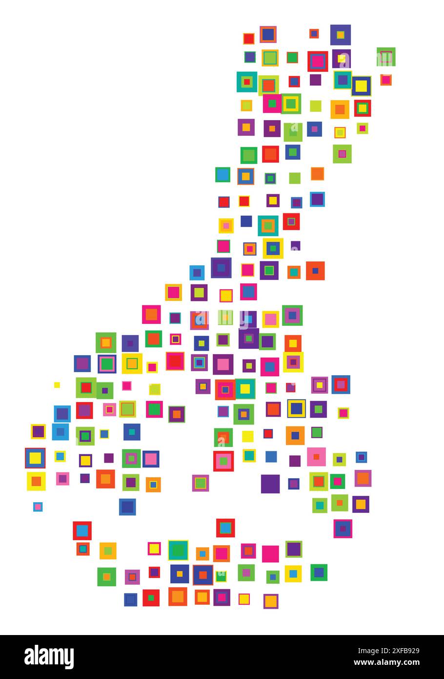 Symbol Map of the Auckland Islands (New Zealand). Abstract map showing ...