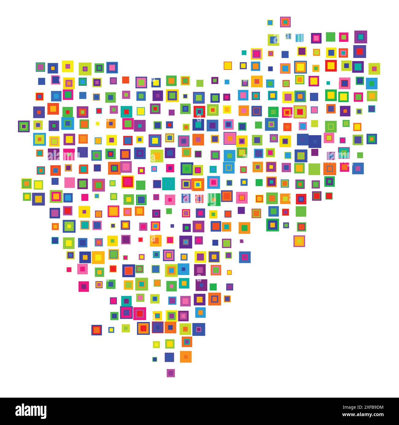 Symbol Map of the Region Smolensk (Russia). Abstract map showing the ...
