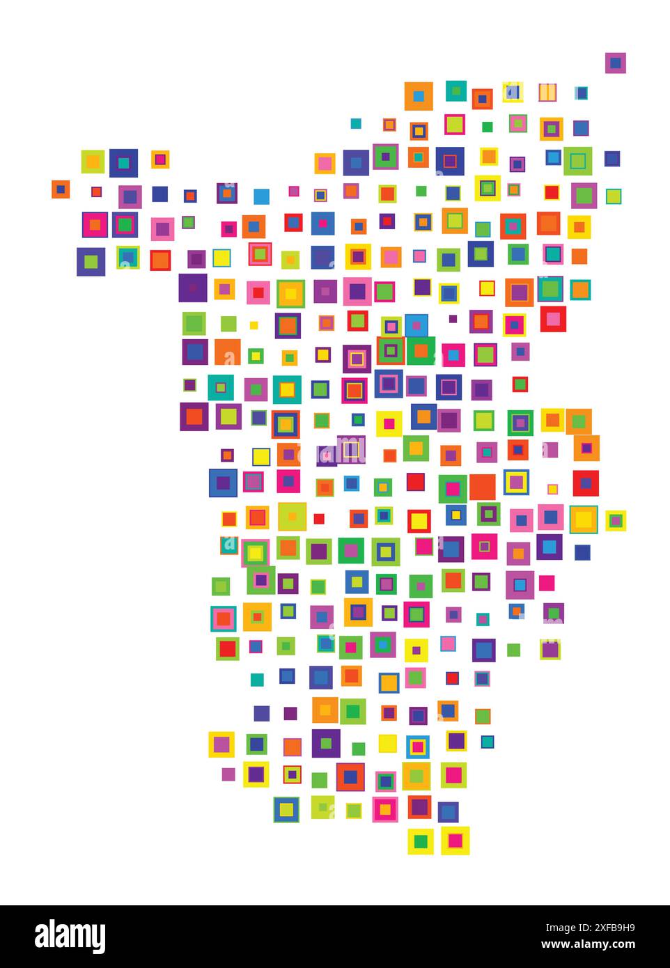 Perm outline map hi-res stock photography and images - Alamy