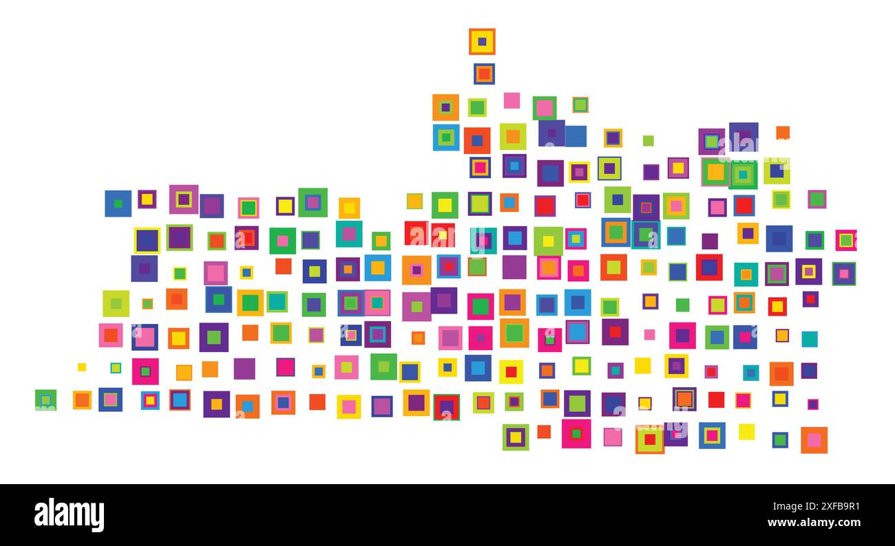 Symbol Map of the Region Kaliningrad (Russia). Abstract map showing the ...