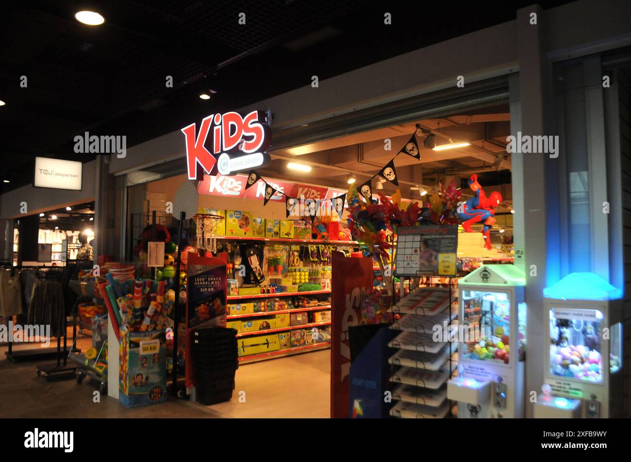 Copenhagen/ Denmark/02 July 2024/ Kids coolshop in danish capital ...