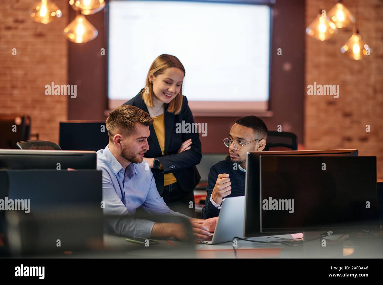 Strategic Business Meeting: Group of Professionals Collaborating in ...