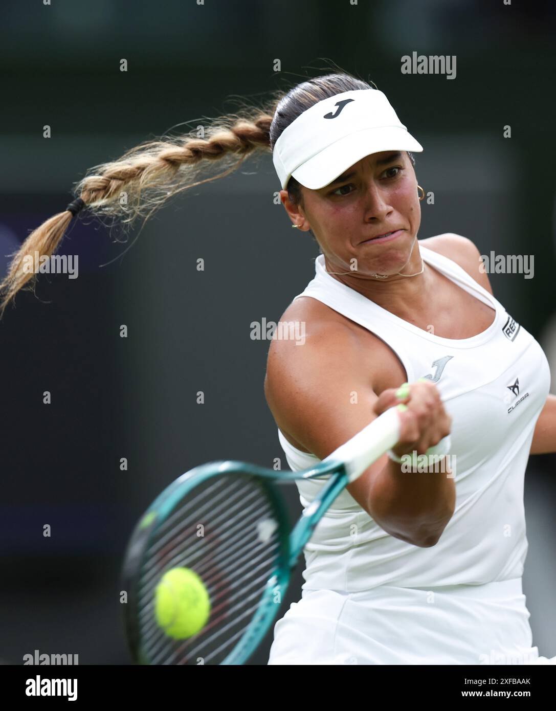 London, Britain. 2nd July, 2024. Jessica Bouzas Maneiro competes during ...