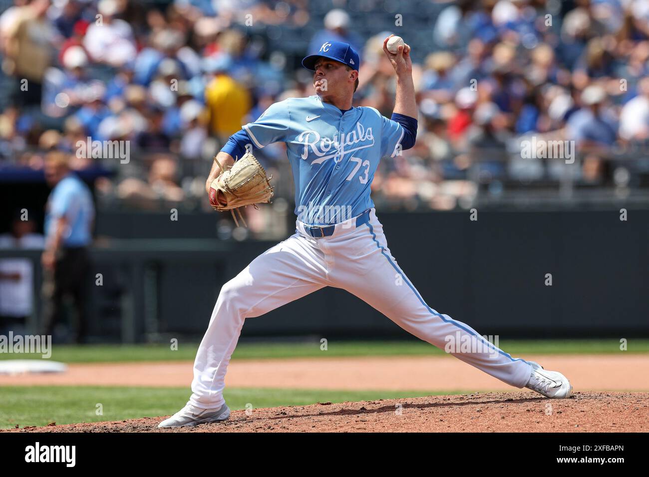 Kansas City, MO, USA. 30th June, 2024. Kansas City Royals pitcher Sam ...
