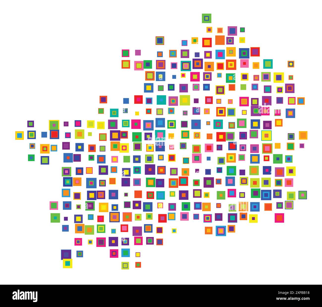 Guizhou vector outline map hi-res stock photography and images - Alamy