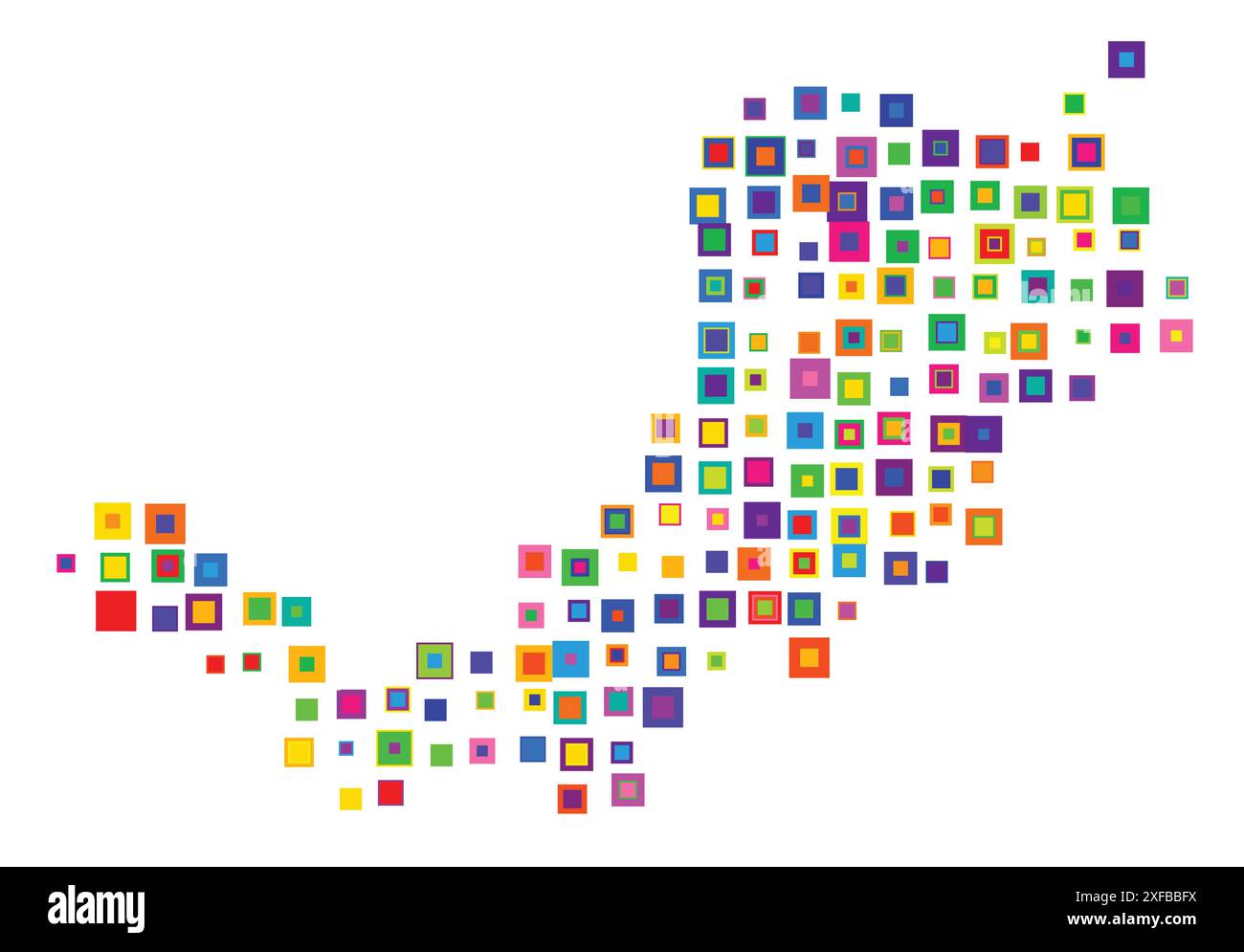 Symbol Map of the Republic Buryat (Russia). Abstract map showing the ...