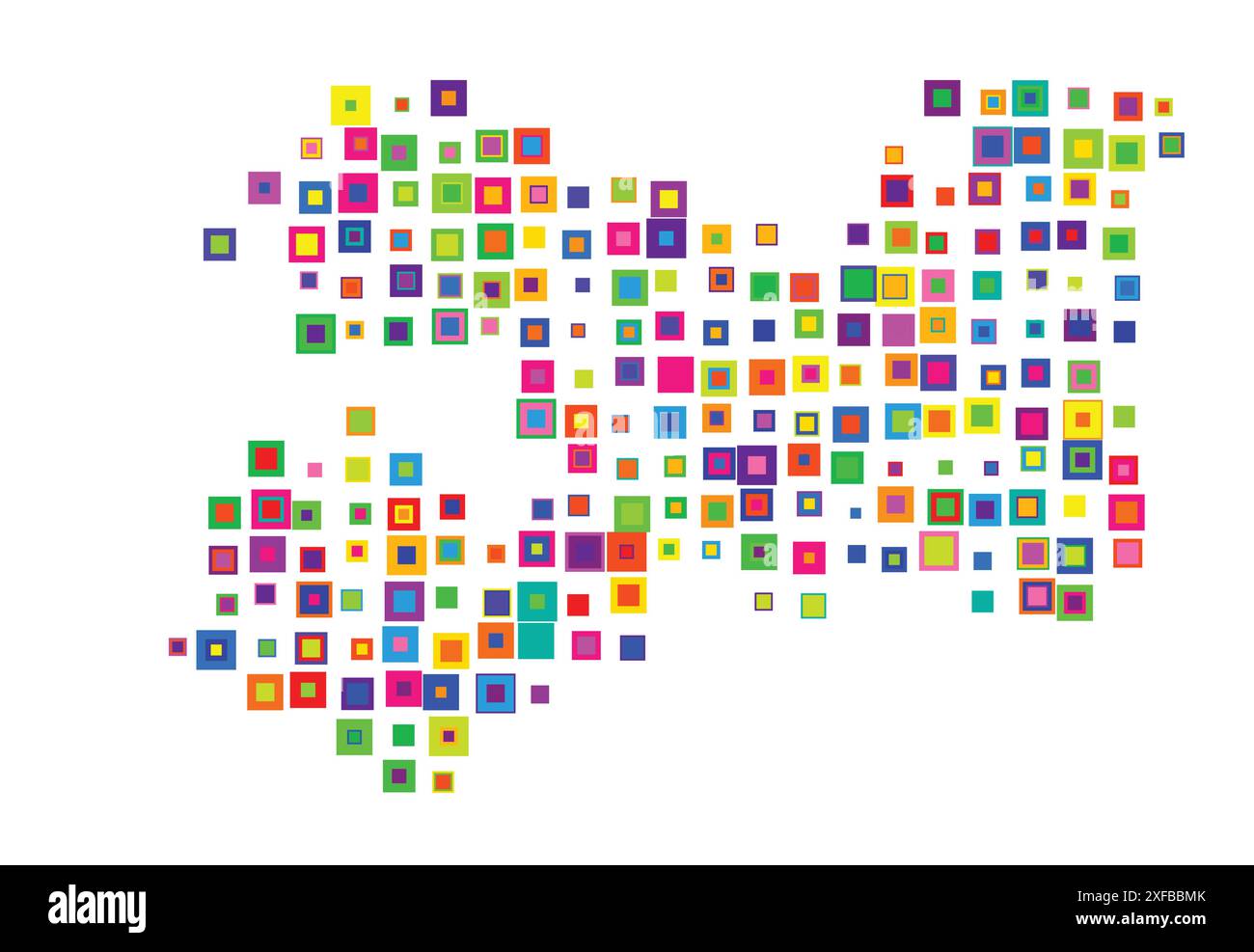 Symbol Map of the Region Leningrad (Russia). Abstract map showing the ...