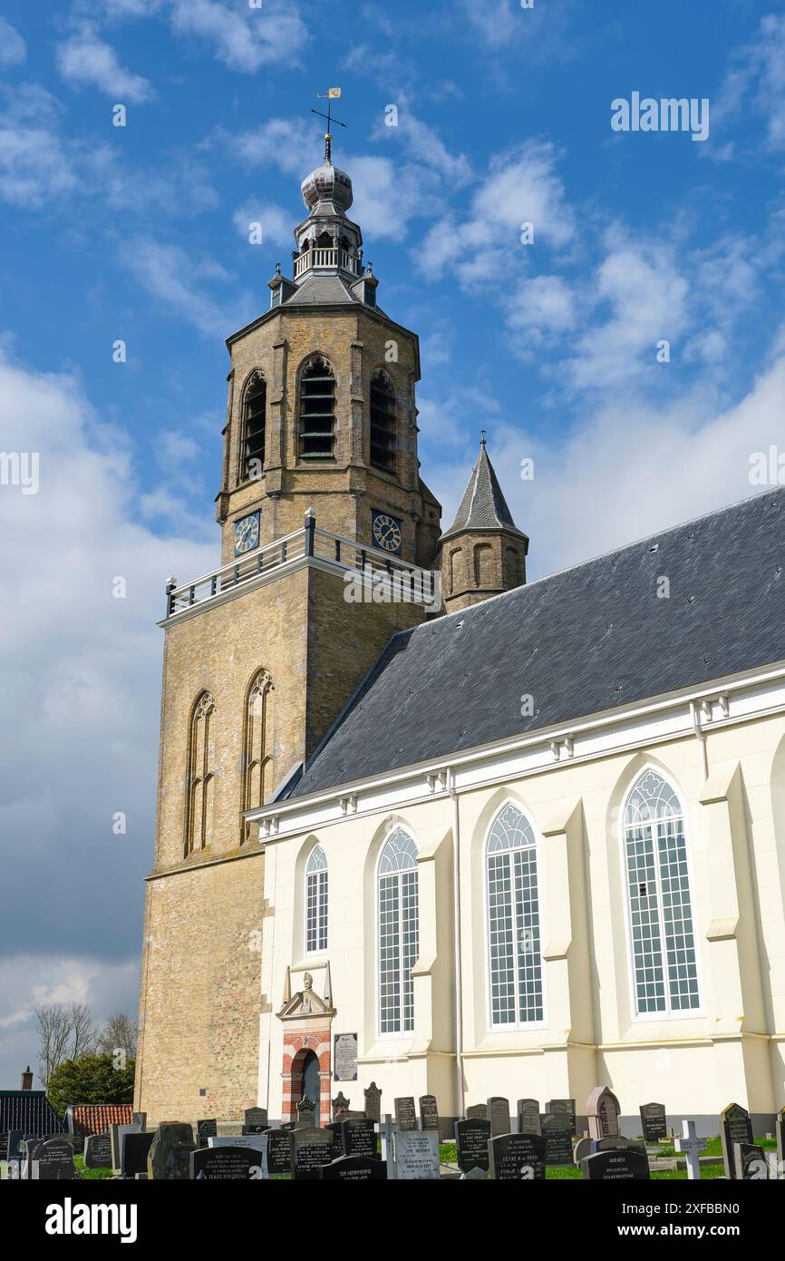 The Romanesque Salvius Church in Dronryp Friesland The Netherlands was ...