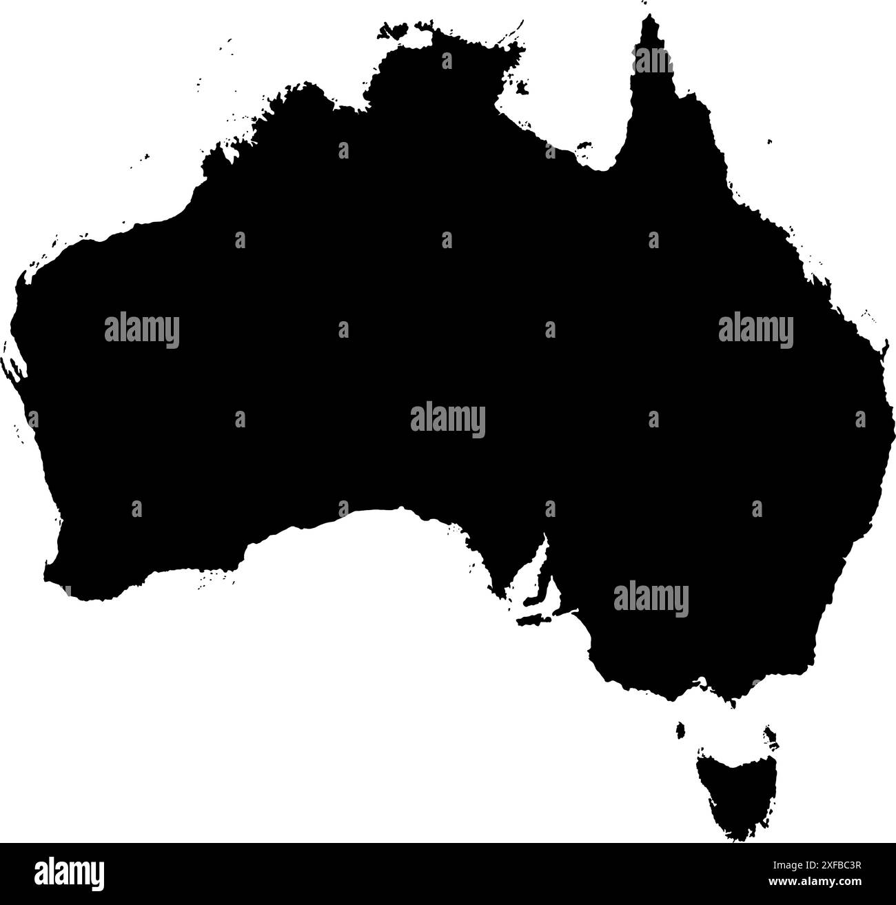 Australia map silhouette vector illustration Stock Vector Image & Art ...