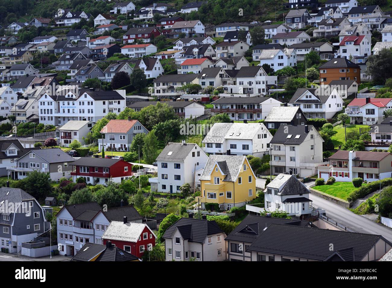 Houses of Maloy, Norway Stock Photo - Alamy