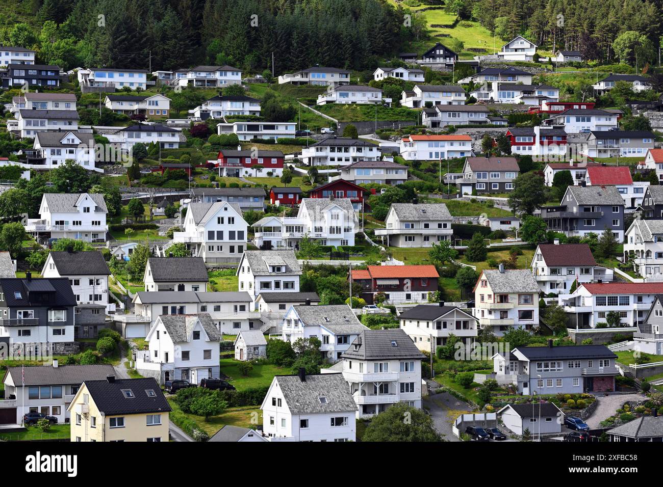 Houses of Maloy, Norway Stock Photo - Alamy