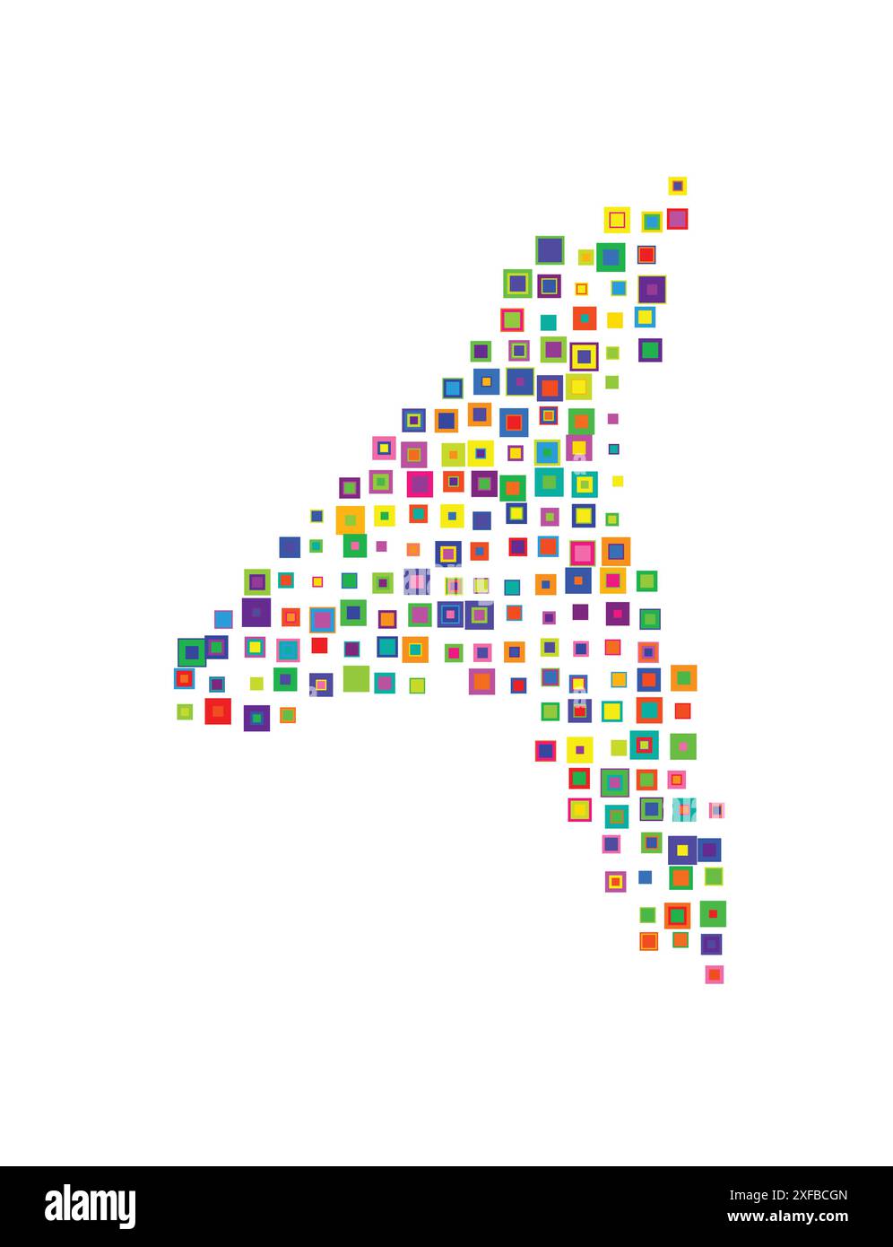 Symbol Map of the The Snares (New Zealand). Abstract map showing the ...