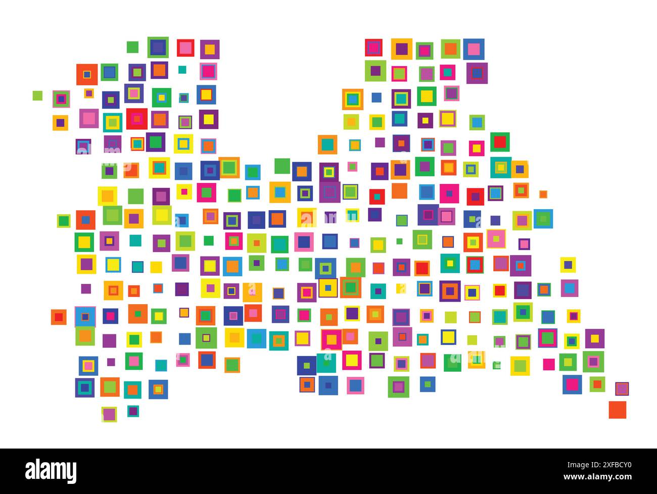 Symbol Map of the Province Utrecht (Netherlands). Abstract map showing ...