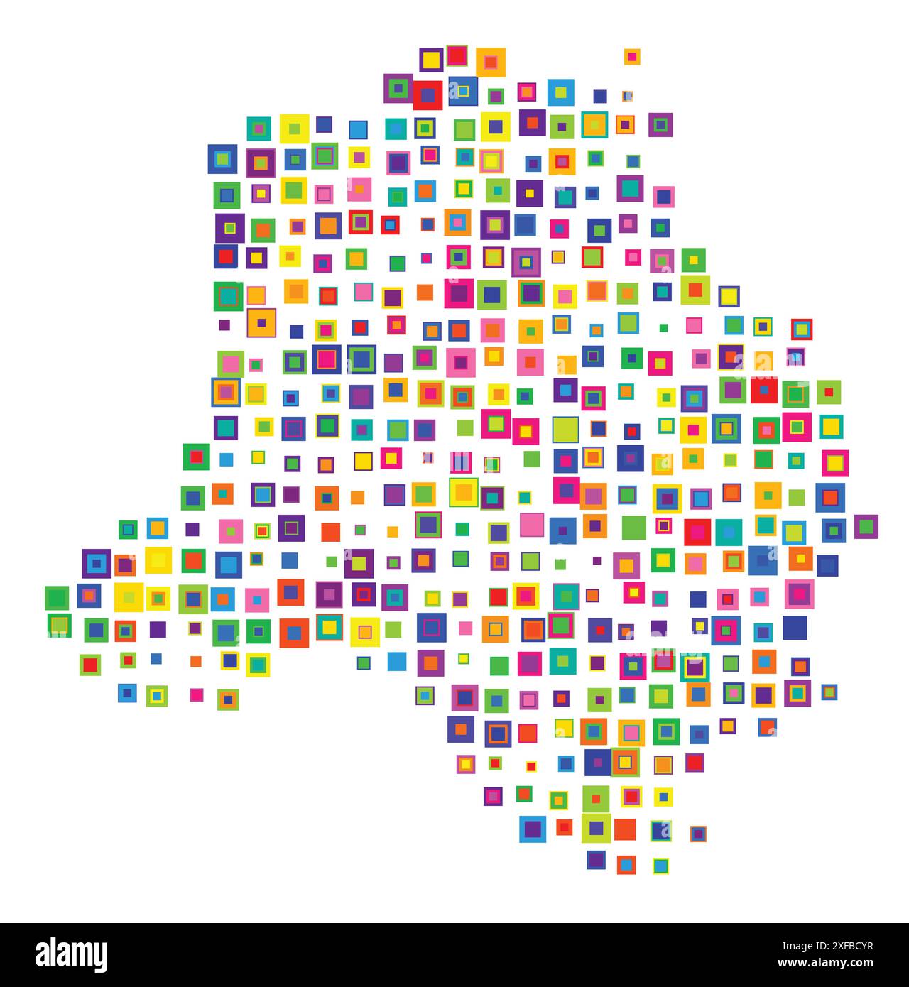 Symbol Map of the Union Territory Delhi (India). Abstract map showing ...