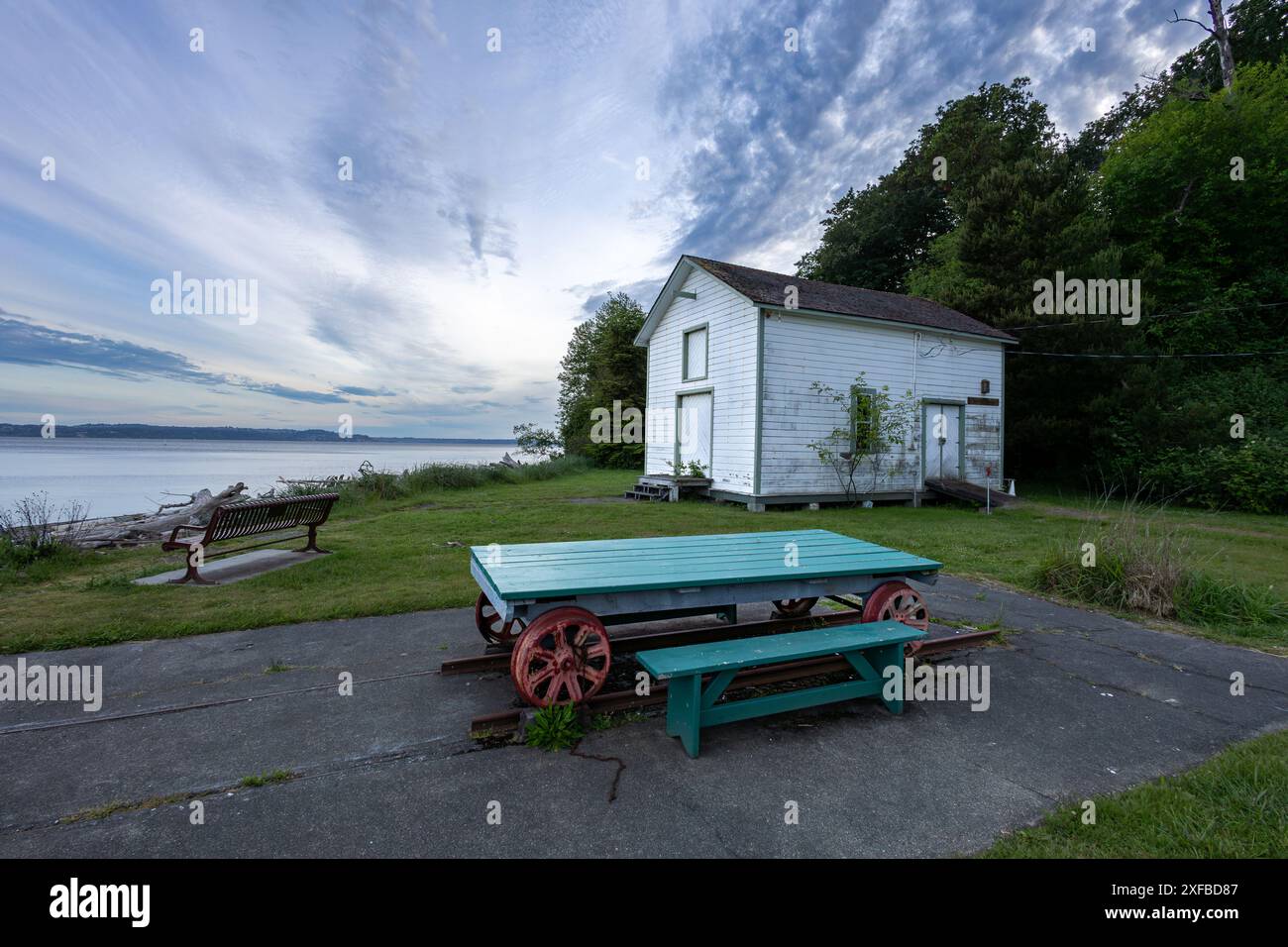 The historic keeper's quarters on Maury Island in Puget Sound ...