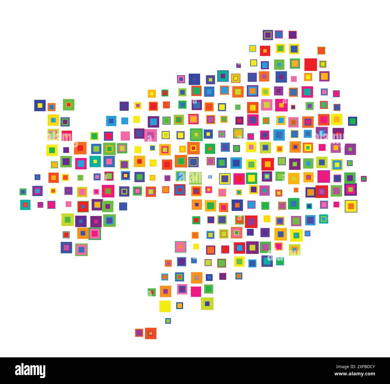 Liaoning vector outline map Cut Out Stock Images & Pictures - Alamy