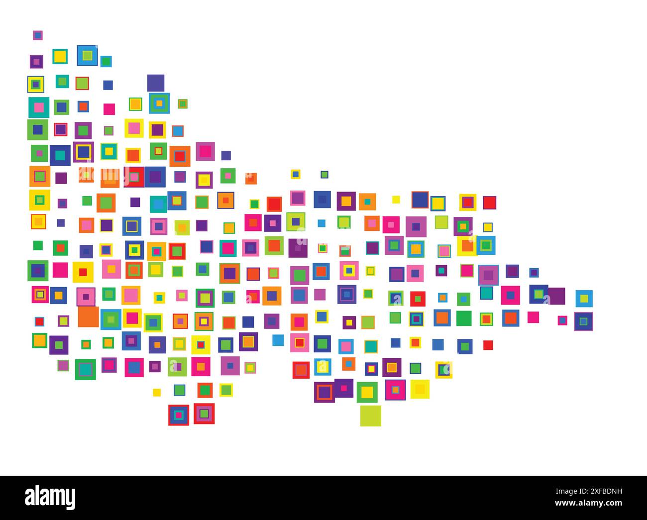 Symbol Map of the State Victoria (Australia). Abstract map showing the ...