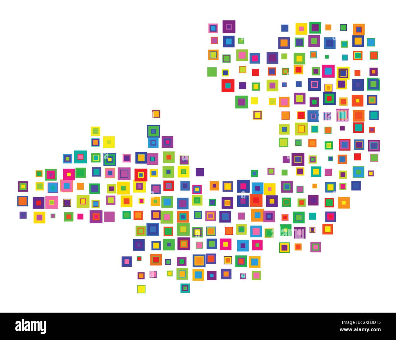 Symbol Map of the Province Salta (Argentina). Abstract map showing the ...