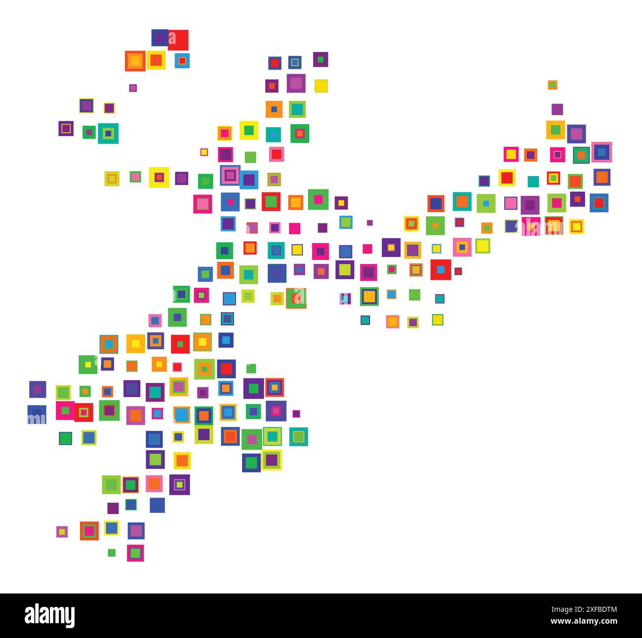 Symbol Map of the Canton Solothurn (Switzerland). Abstract map showing ...