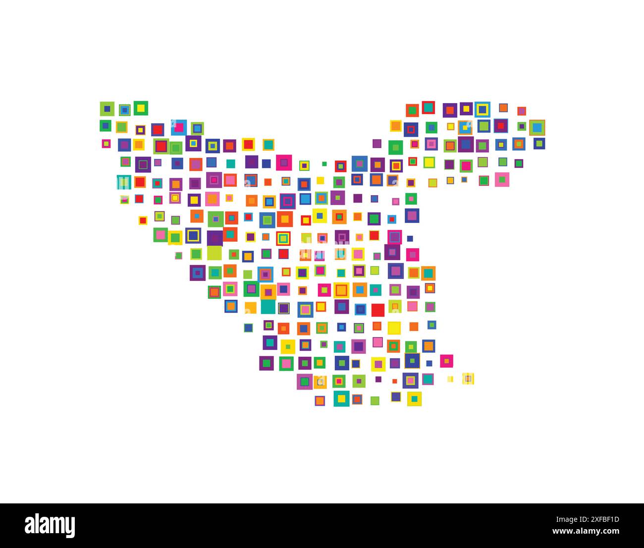 Symbol Map of the Three Kings Islands (New Zealand). Abstract map ...
